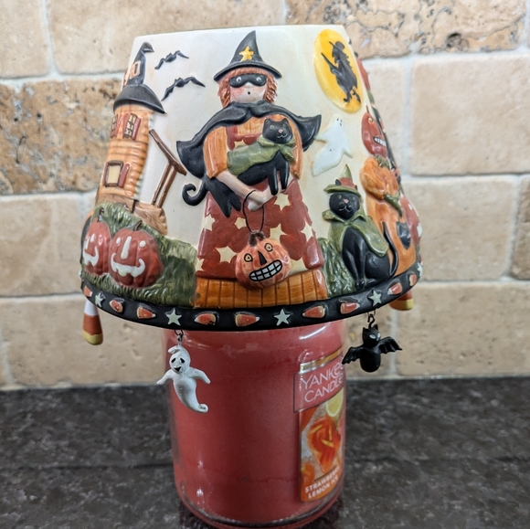 Yankee Candle | Accents | Vintage Halloween Yankee Candle Jar Shade ...